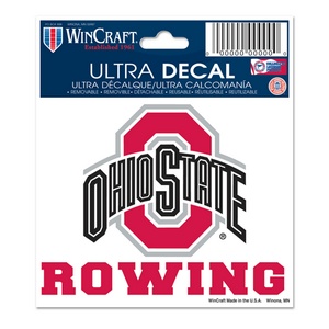 Ohio State University Buckeyes Rowing - 3x4 Ultra Decal at Sticker Shoppe