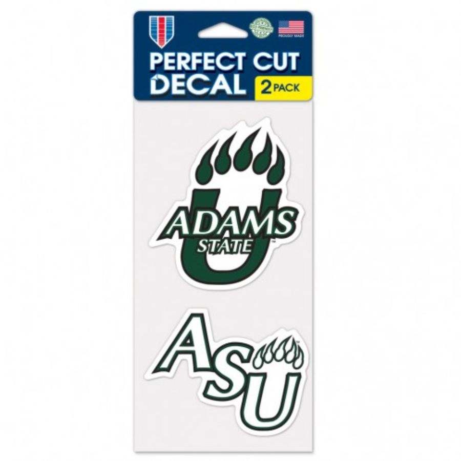 Adams State University Grizzlies - Set of Two 4x4 Die Cut Decals at ...