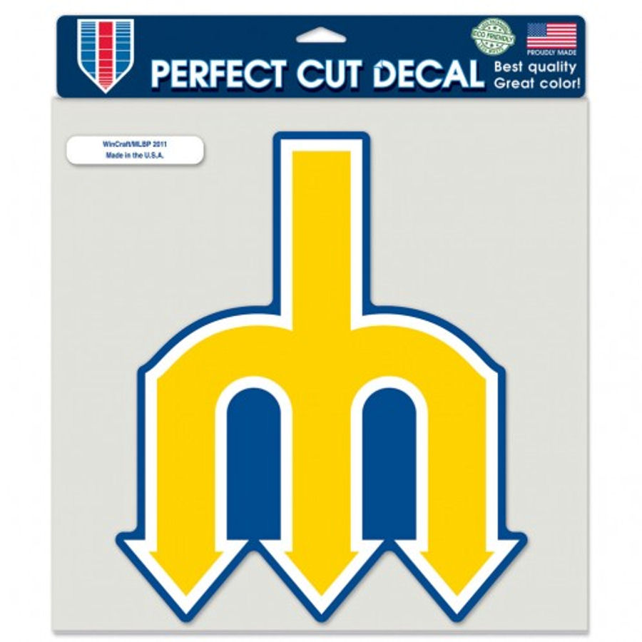 Seattle Mariners Retro - 8x8 Full Color Die Cut Decal at Sticker Shoppe