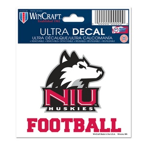Northern Illinois University Huskies Football - 3x4 Ultra Decal at ...