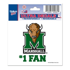 Marshall University Thundering Herd #1 Fan - 3x4 Ultra Decal at Sticker ...