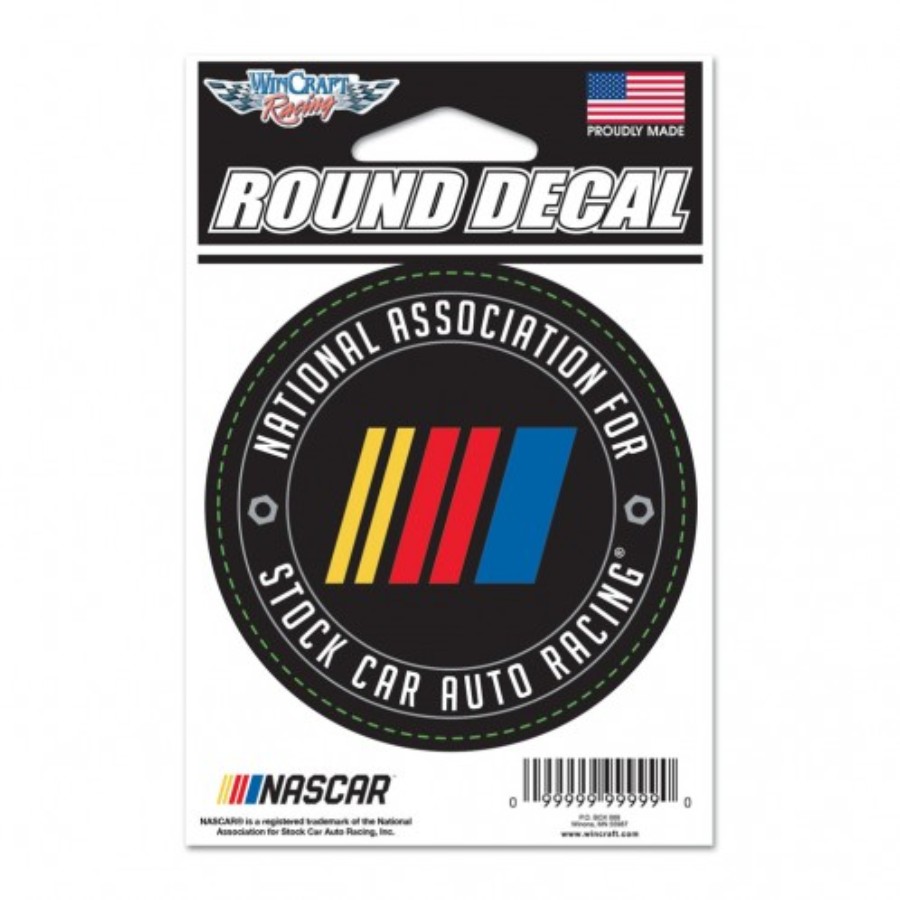 Nascar Stock Car Auto Racing - 3x3 Round Vinyl Sticker at Sticker Shoppe