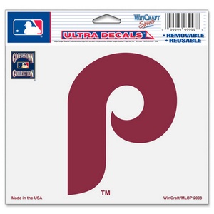 Philadelphia Phillies Retro P Logo - 5x6 Ultra Decal at Sticker Shoppe