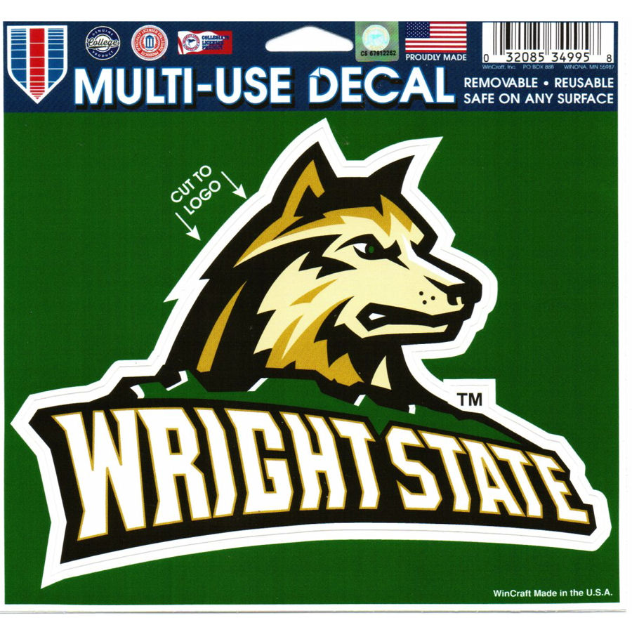 Wright State University Raiders - 4.5x5.75 Die Cut Multi Use Ultra ...