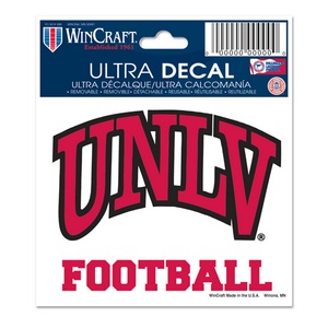 University of Nevada-Las Vegas UNLV Rebels Football - 3x4 Ultra Decal ...