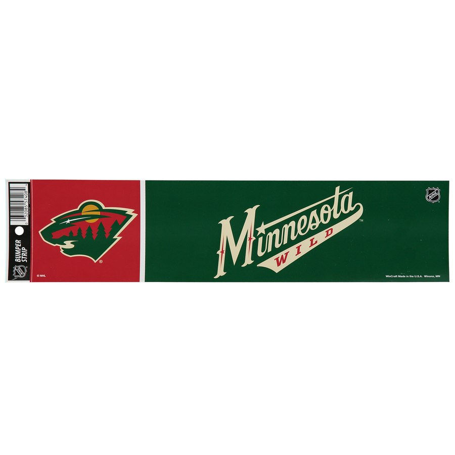 Minnesota Wild - 3x12 Bumper Sticker Strip at Sticker Shoppe
