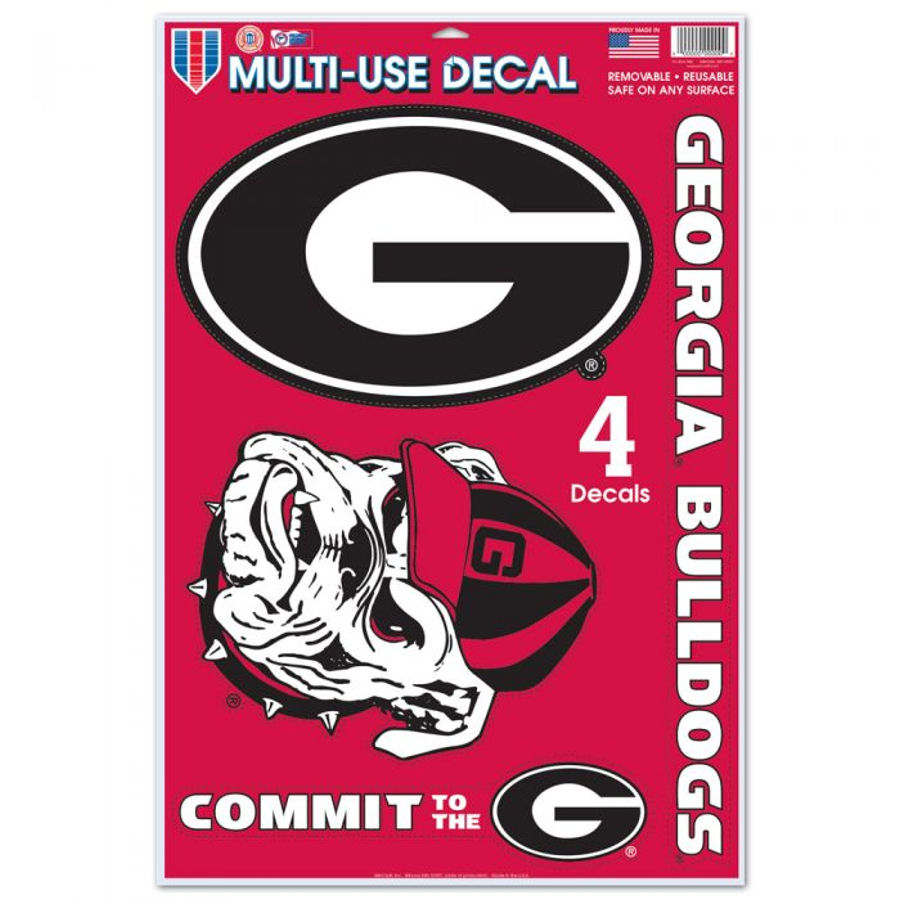 University Of Georgia Bulldogs - Set Of 4 Ultra Decals at Sticker Shoppe