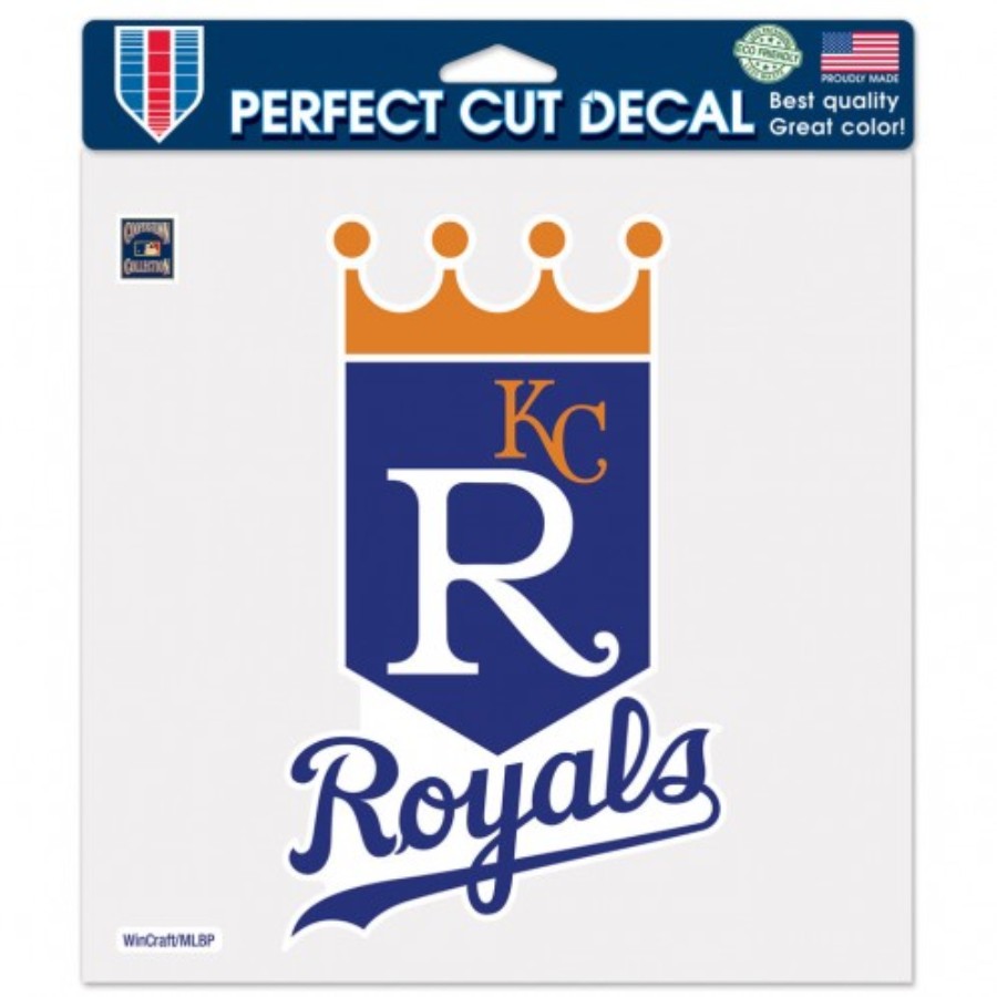 Kansas City Royals Retro Logo - 8x8 Full Color Die Cut Decal at Sticker ...