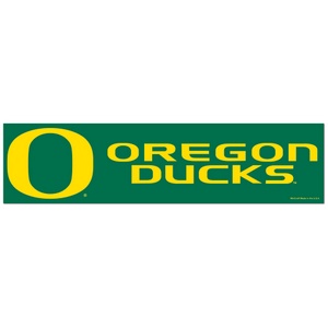 University Of Oregon Ducks Logo - 3x12 Bumper Sticker Strip at Sticker ...