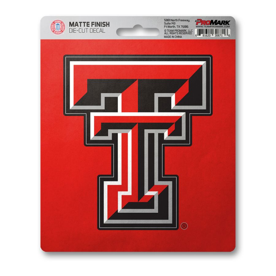 Texas Tech University Red Raiders - Vinyl Matte Sticker at Sticker Shoppe