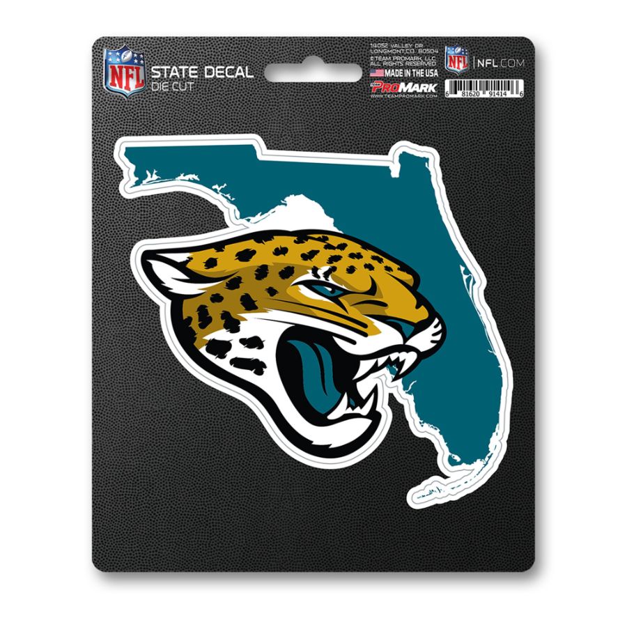 Jacksonville Jaguars - Home State Shaped Vinyl Sticker at Sticker Shoppe