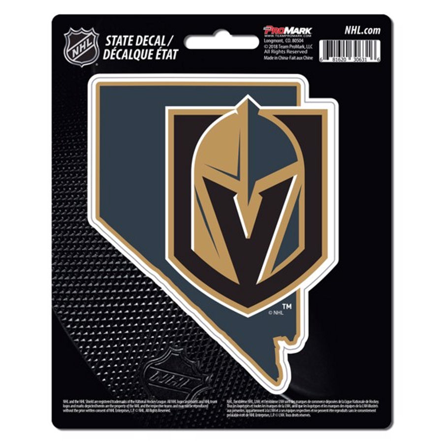 Vegas Golden Knights - Home State Shaped Vinyl Sticker at Sticker Shoppe