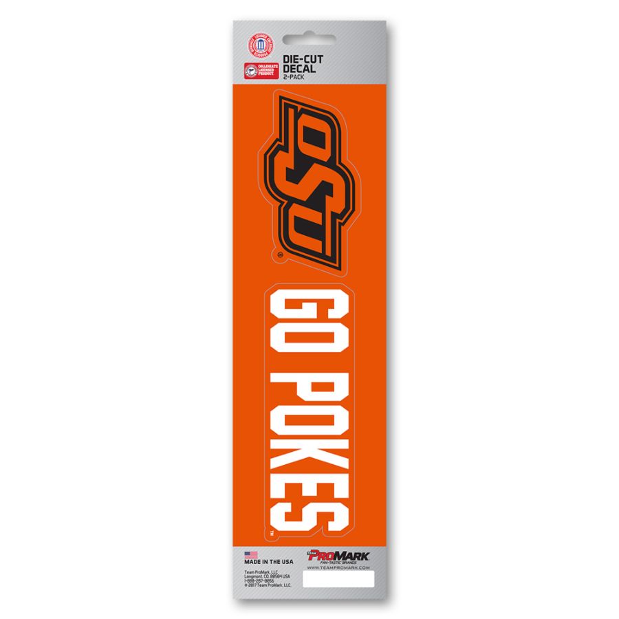 Oklahoma State University Cowboys Go Pokes Slogan & Logo - Set Of 2 ...