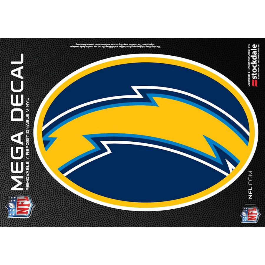 Los Angeles Chargers Logo - 4x5.5 Inch Oval Sticker at Sticker Shoppe
