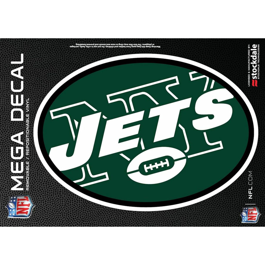 New York Jets Logo - 4x5.5 Inch Oval Sticker at Sticker Shoppe