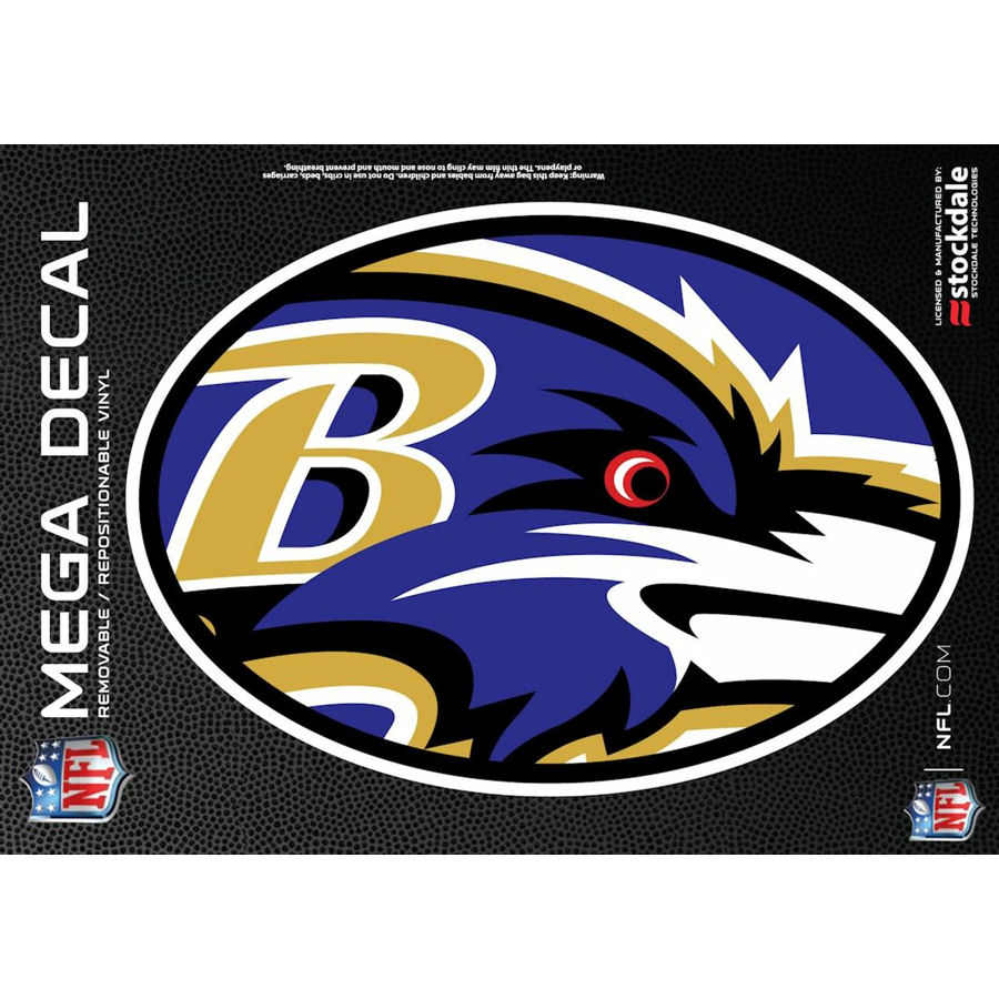 Baltimore Ravens Logo - 4x5.5 Inch Oval Sticker at Sticker Shoppe