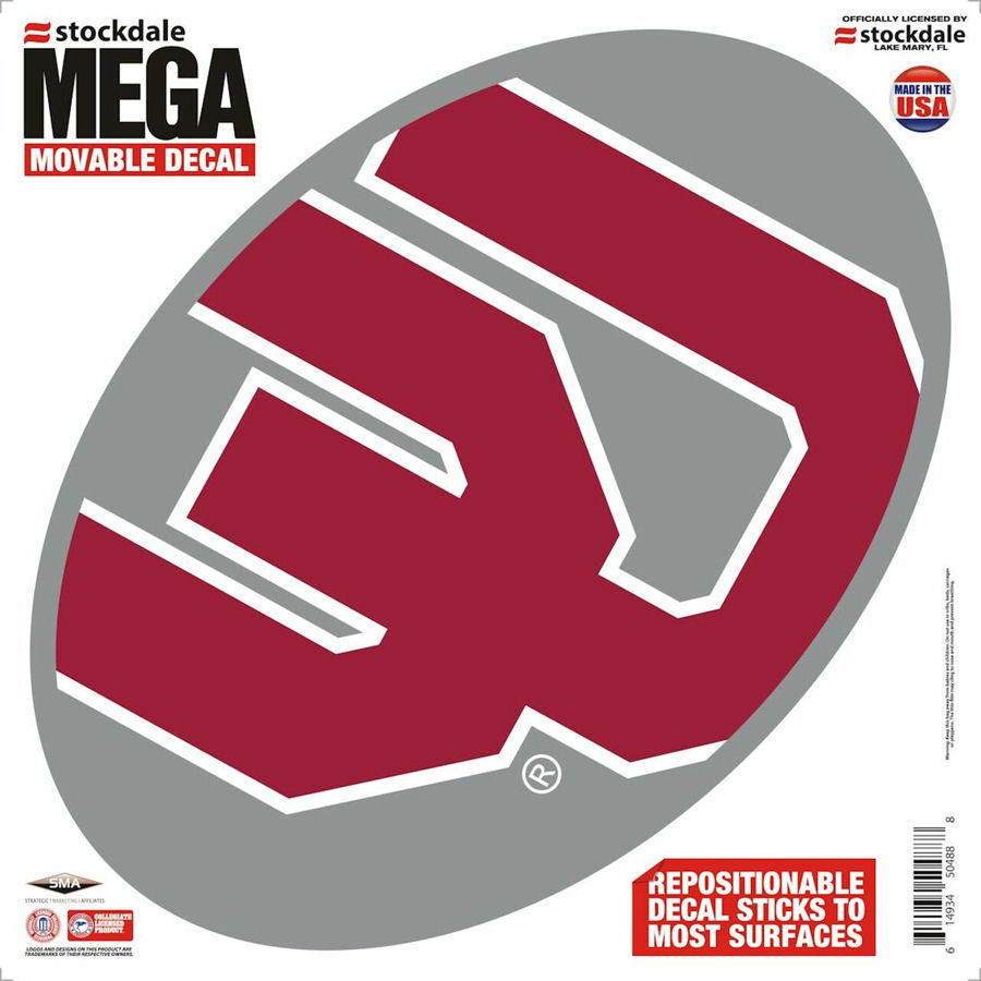 University Of Oklahoma Soonerrs - 9x12 Inch Oval Sticker at Sticker Shoppe