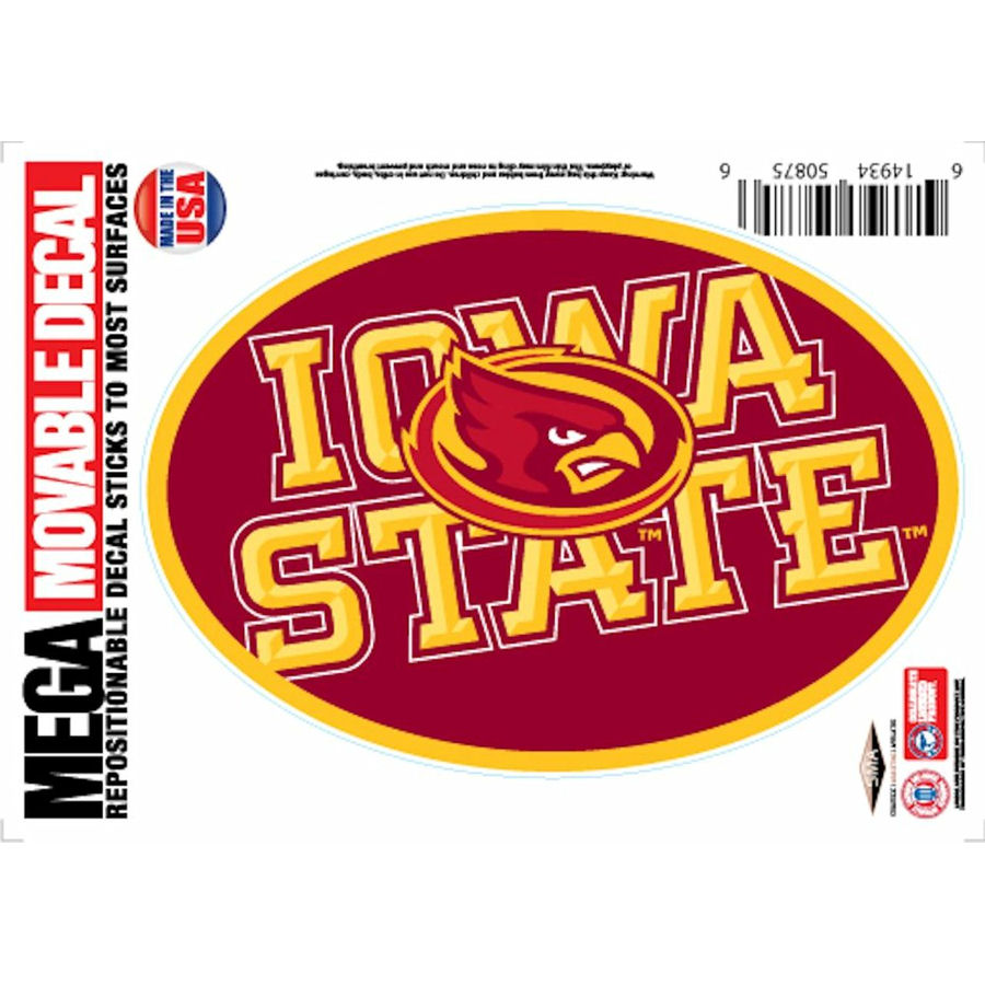 Iowa State University Cyclones - 4x5.5 Inch Oval Sticker at Sticker Shoppe