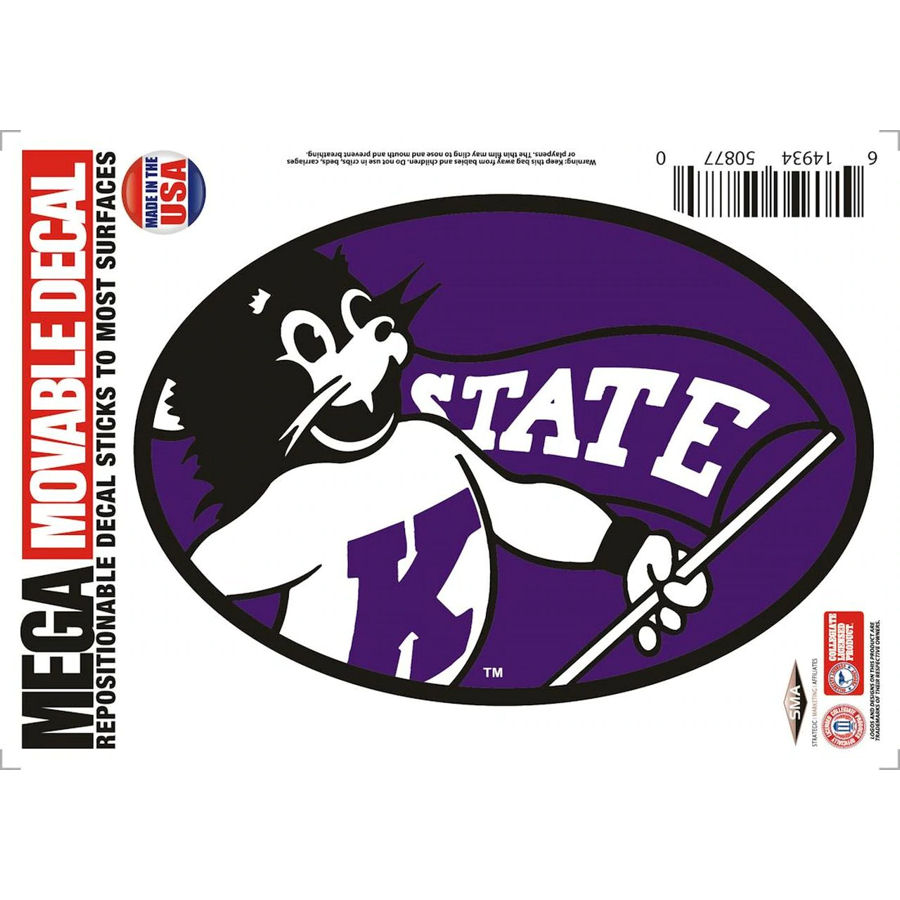Kansas State University Wildcats - 4x5.5 Inch Oval Sticker at Sticker ...