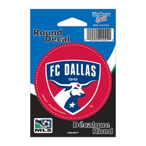 FC Dallas - 3x3 Round Vinyl Sticker at Sticker Shoppe