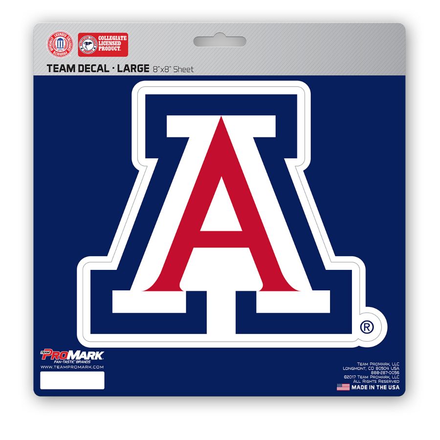 University of Arizona Wildcats Logo - 8x8 Vinyl Sticker at Sticker Shoppe