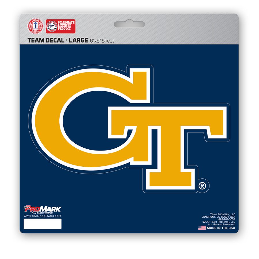 Georgia Tech Yellow Jackets Logo - 8x8 Vinyl Sticker at Sticker Shoppe