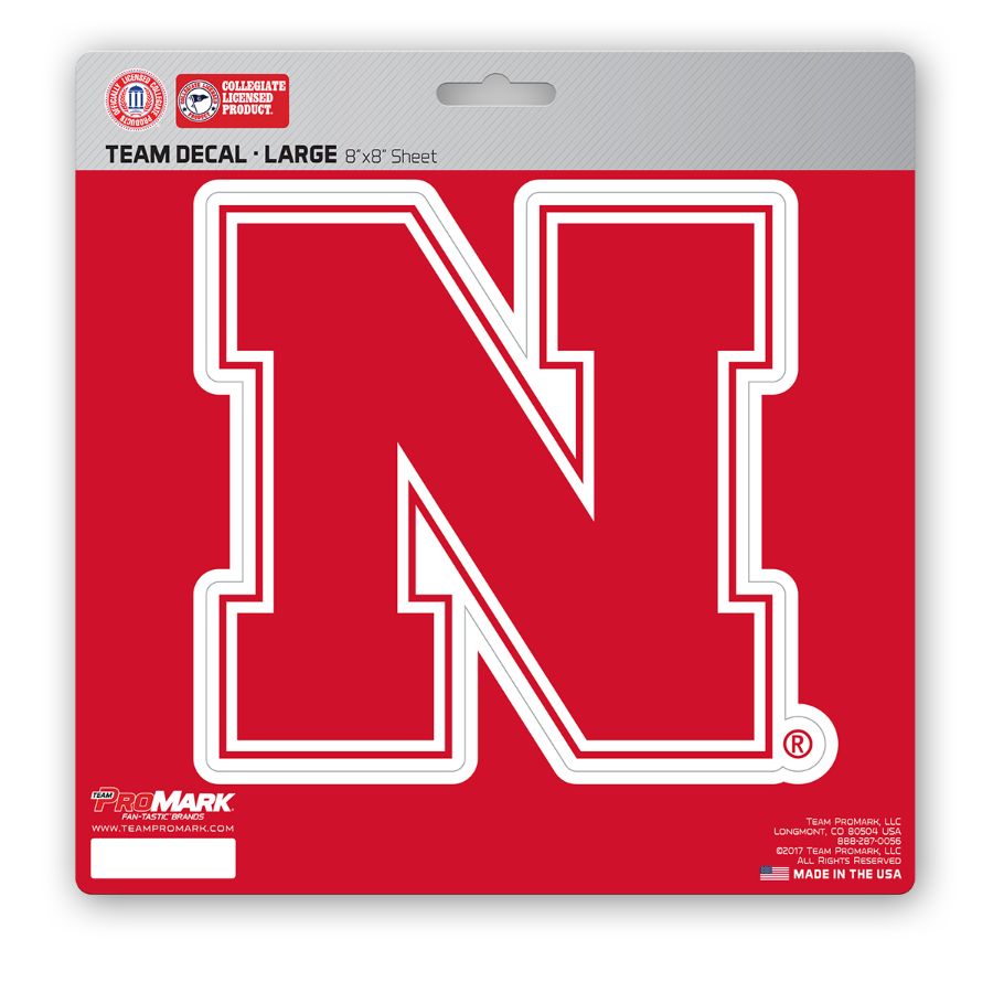 University of Nebraska Cornhuskers Logo - 8x8 Vinyl Sticker at Sticker ...