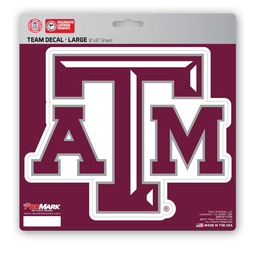 Texas A&M University Aggies Logo - 8x8 Vinyl Sticker at Sticker Shoppe
