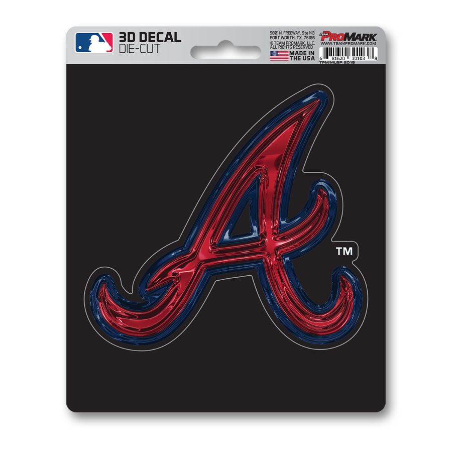 Atlanta Braves - 3D Vinyl Sticker at Sticker Shoppe