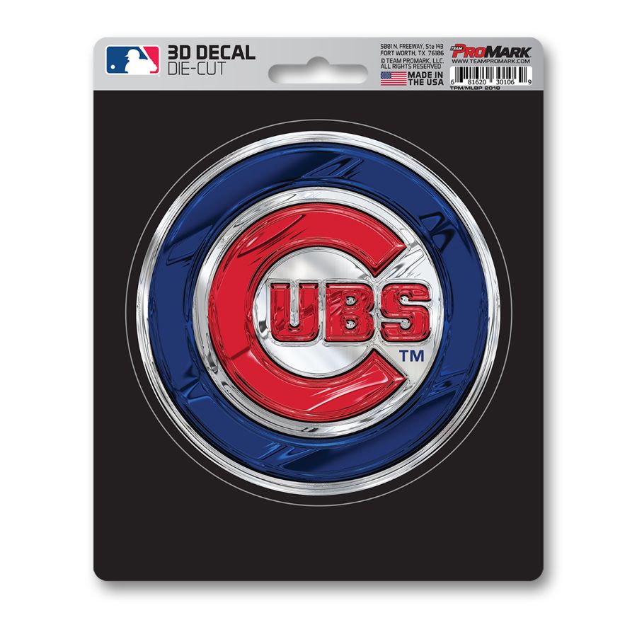 Chicago Cubs - 3D Vinyl Sticker at Sticker Shoppe