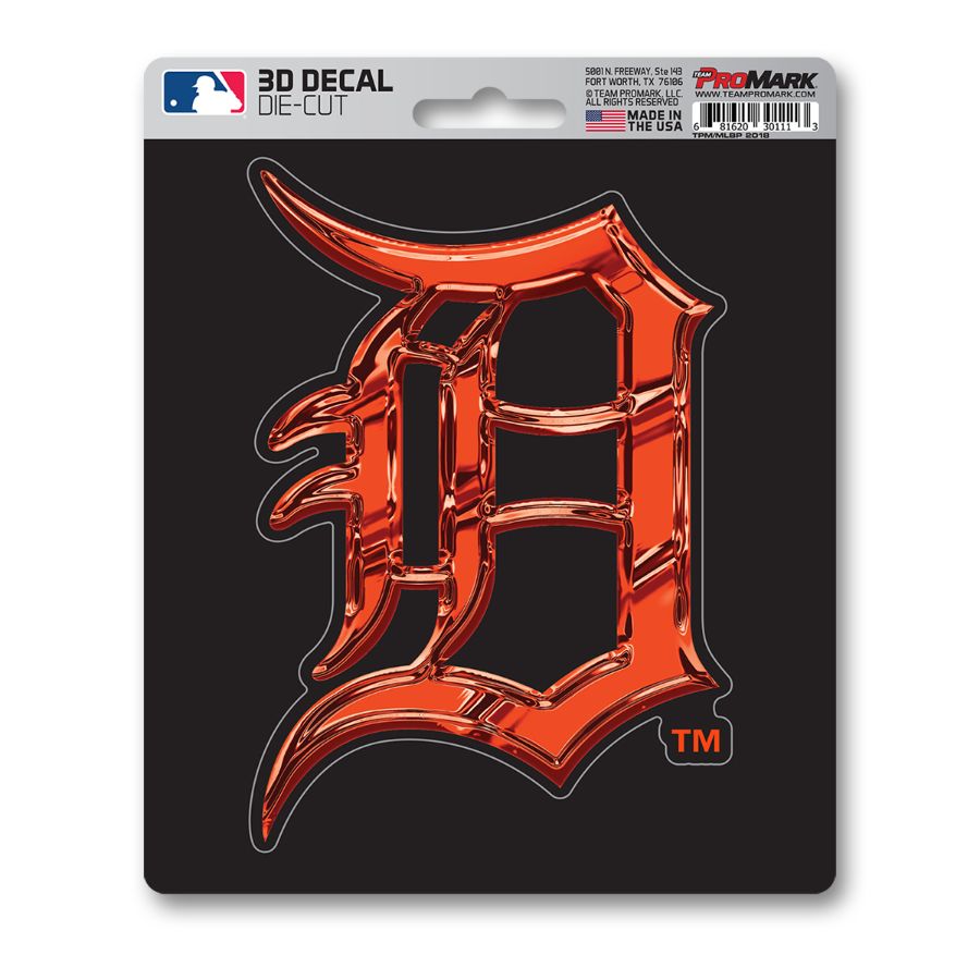Detroit Tigers 3D Vinyl Sticker at Sticker Shoppe