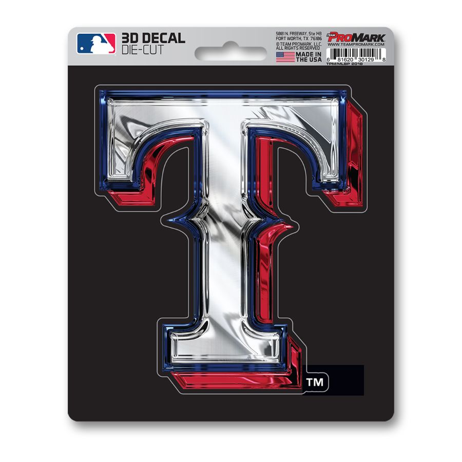 Texas Rangers - 3D Vinyl Sticker at Sticker Shoppe