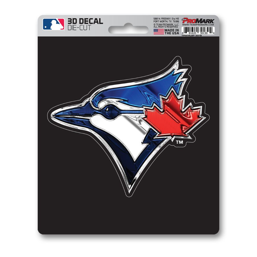 Toronto Blue Jays - 3D Vinyl Sticker at Sticker Shoppe