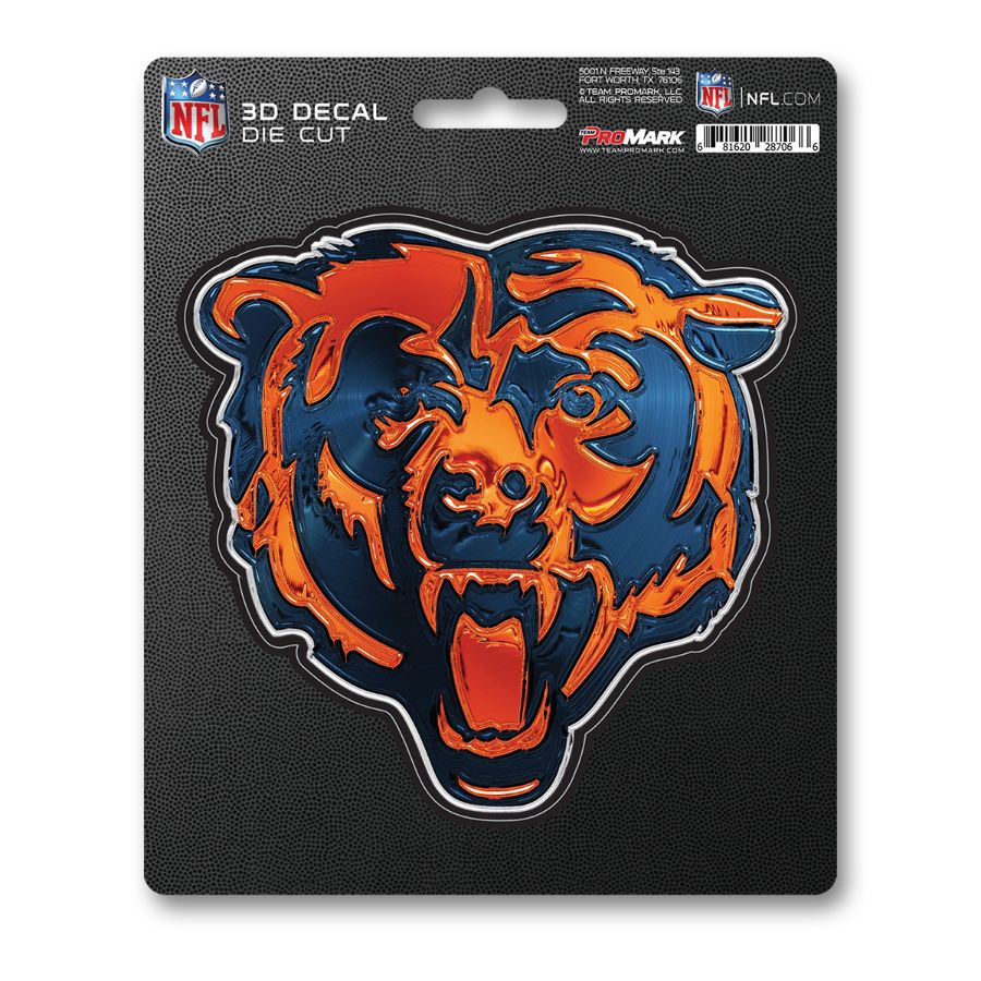 Chicago Bears - 3D Vinyl Sticker at Sticker Shoppe