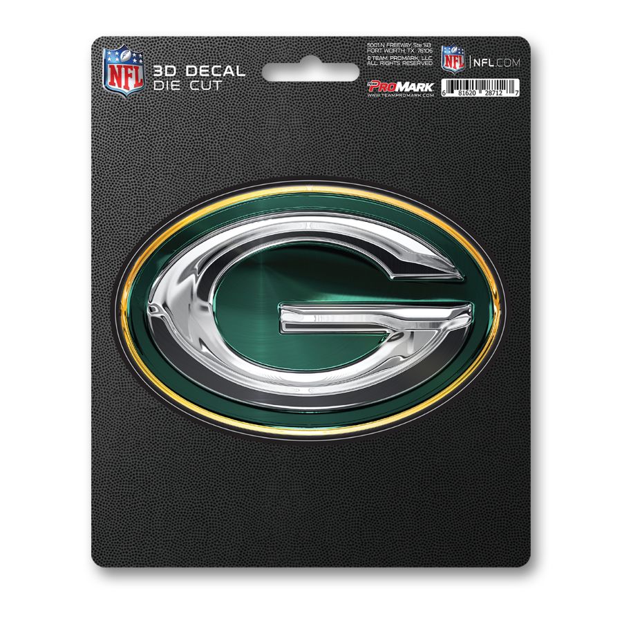 Green Bay Packers - 3D Vinyl Sticker at Sticker Shoppe