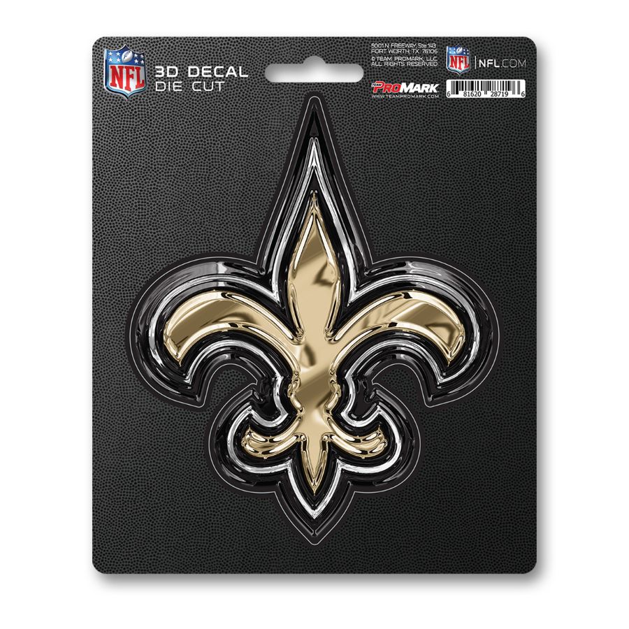 New Orleans Saints - 3D Vinyl Sticker at Sticker Shoppe