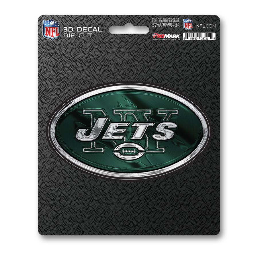 New York Jets - 3D Vinyl Sticker at Sticker Shoppe