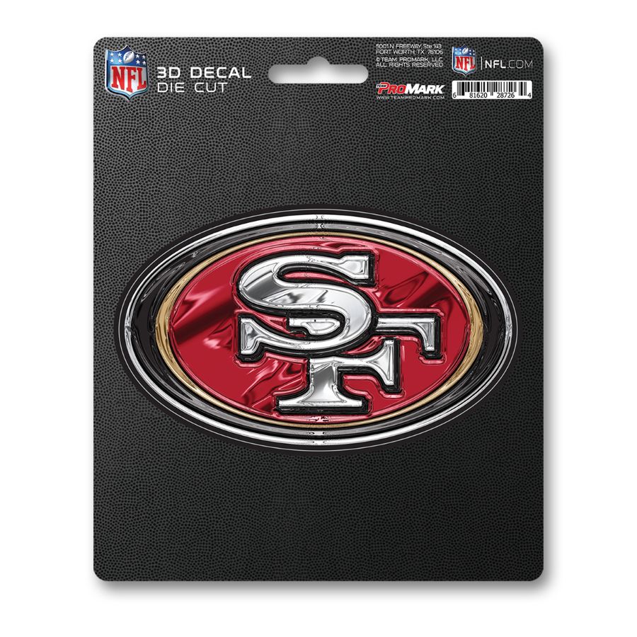 San Francisco 49ers - 3D Vinyl Sticker at Sticker Shoppe