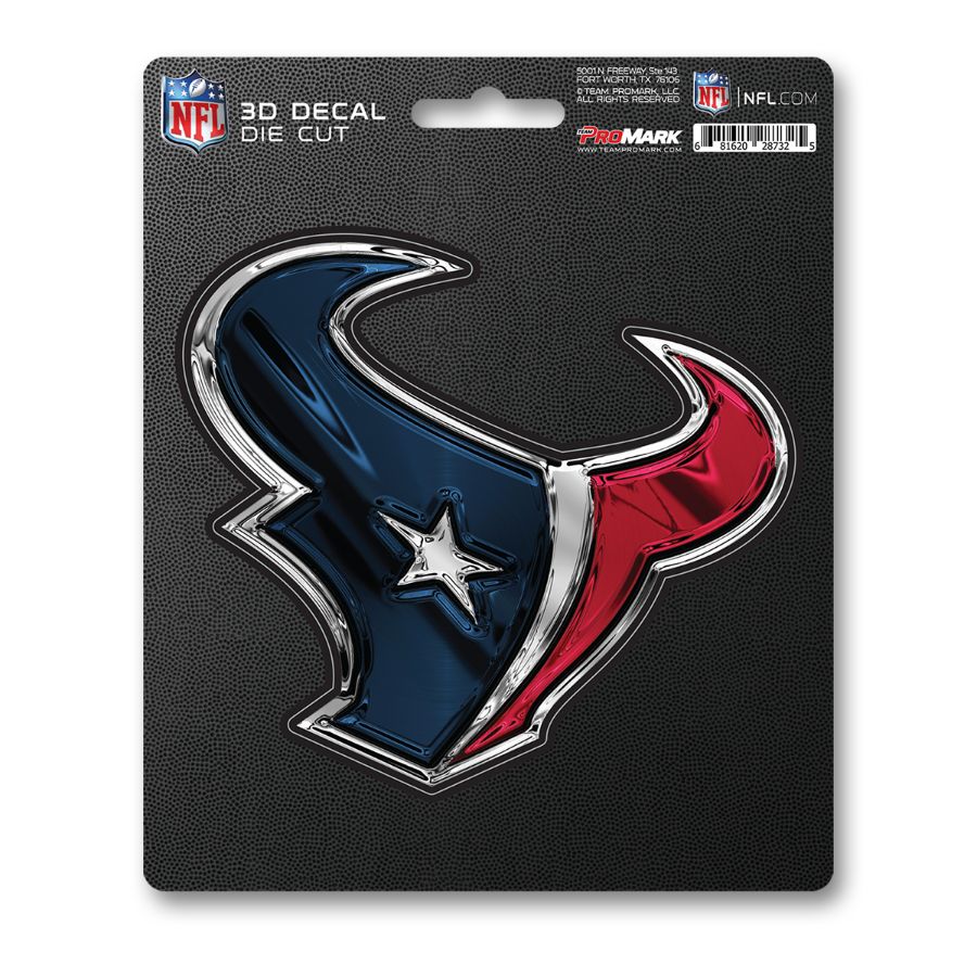 Houston Texans - 3D Vinyl Sticker at Sticker Shoppe