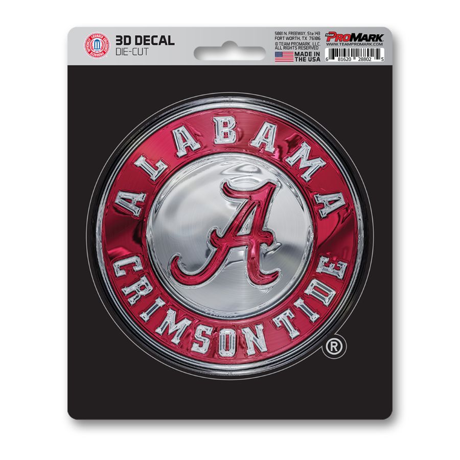 University of Alabama Crimson Tide - Vinyl 3D Sticker at Sticker Shoppe