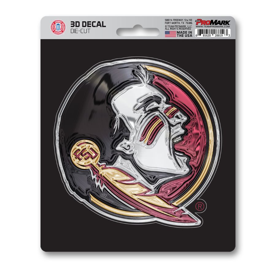 Florida State University Seminoles - Vinyl 3D Sticker at Sticker Shoppe