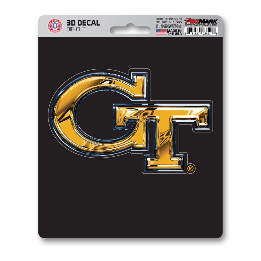 Georgia Tech Yellow Jackets - Vinyl 3D Sticker at Sticker Shoppe