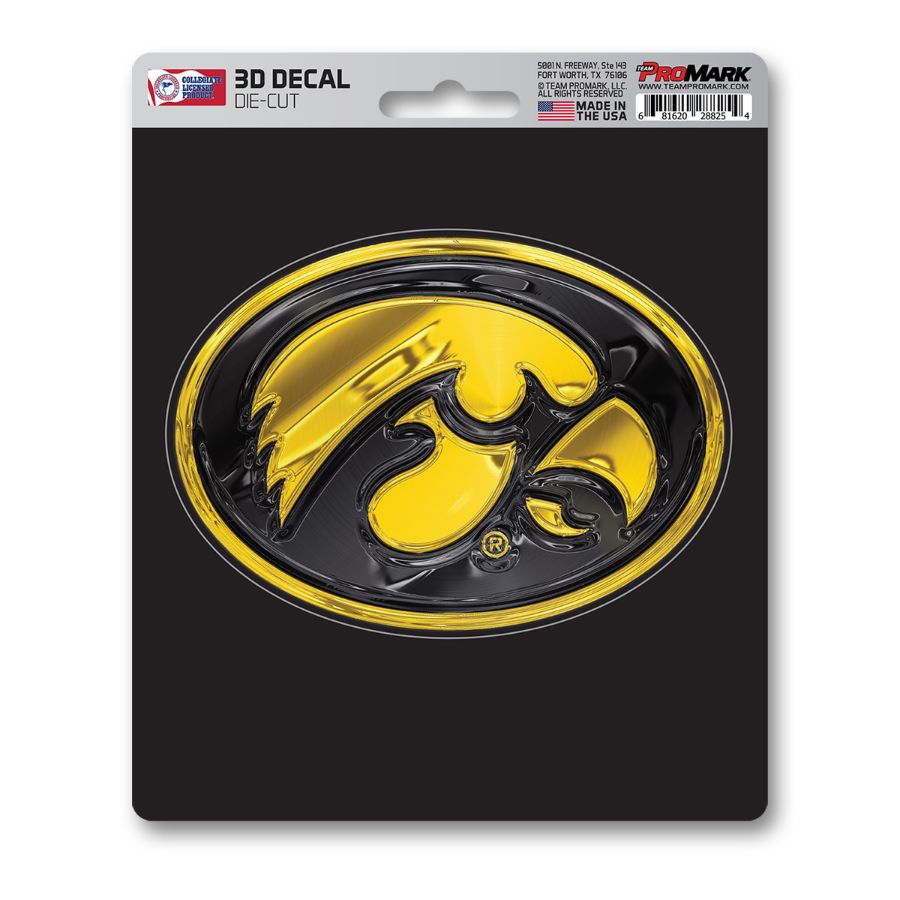 University of Iowa Hawkeyes - Vinyl 3D Sticker at Sticker Shoppe