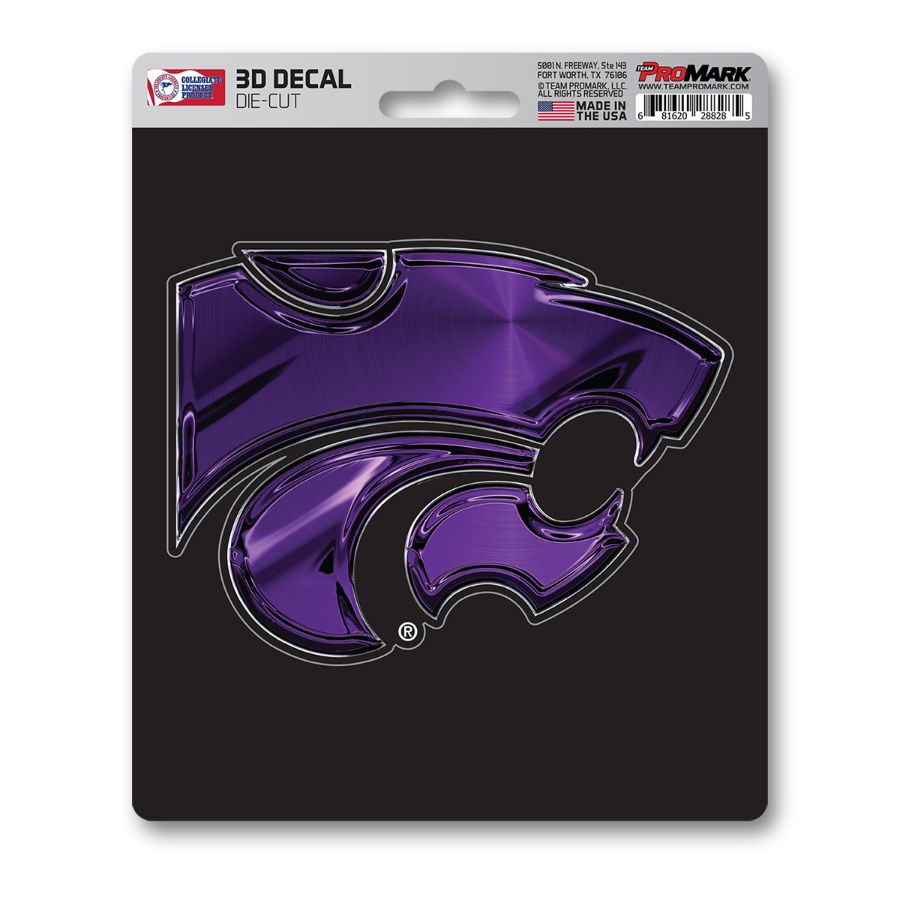 Kansas State University Wildcats - Vinyl 3D Sticker at Sticker Shoppe
