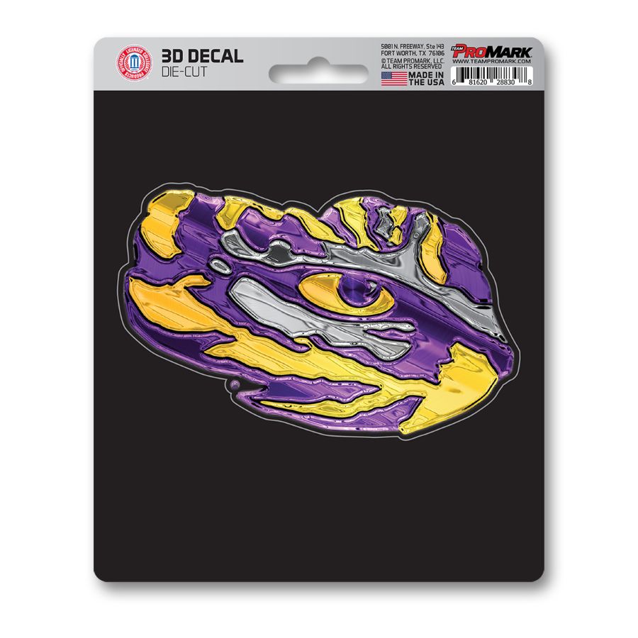 Louisiana State University LSU Tigers - Vinyl 3D Sticker at Sticker Shoppe