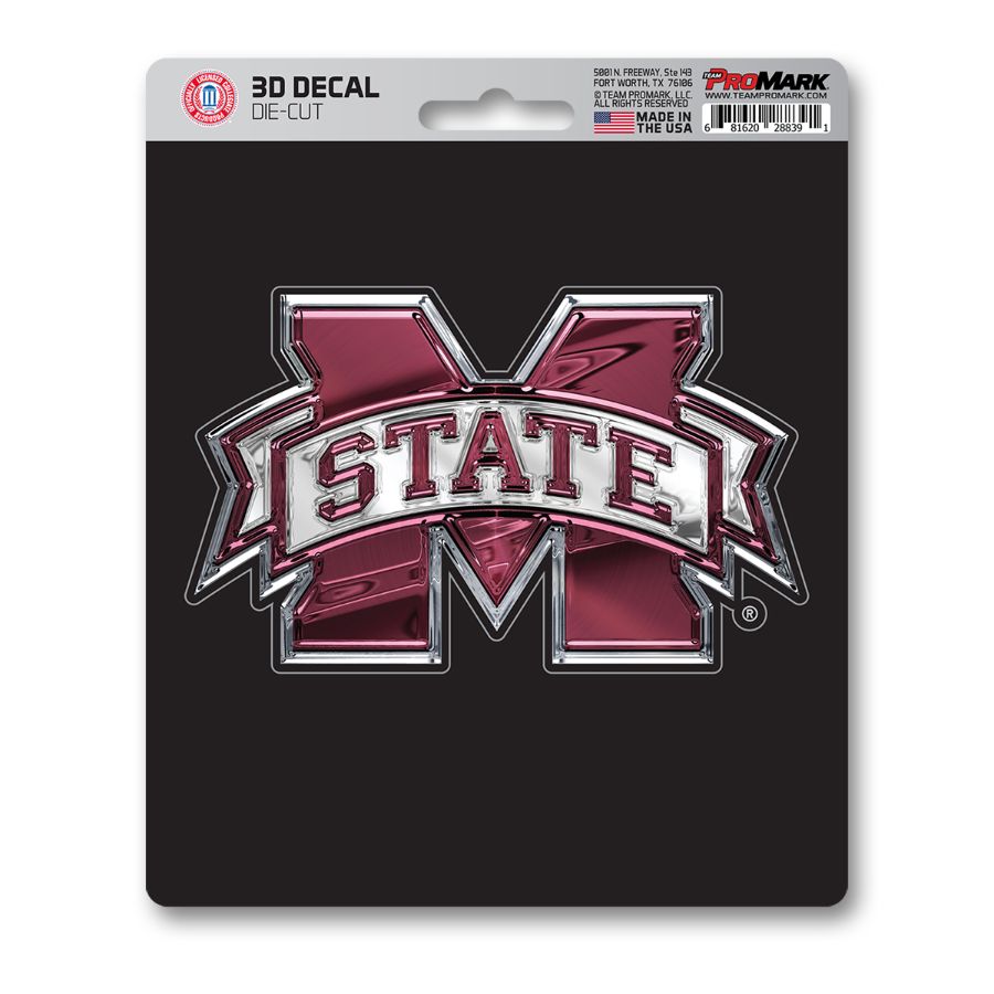 Mississippi State University Bulldogs - Vinyl 3D Sticker at Sticker Shoppe