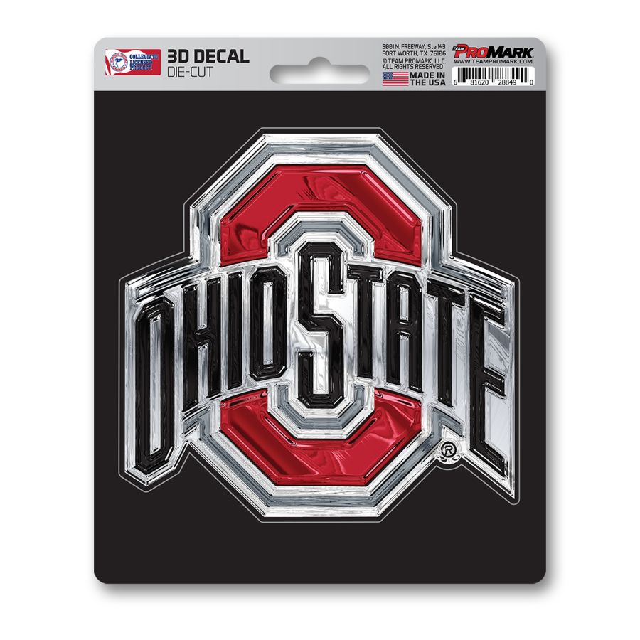 Ohio State University Buckeyes - Vinyl 3D Sticker at Sticker Shoppe