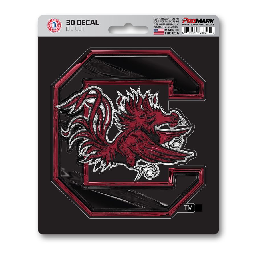 University of South Carolina Gamecocks - Vinyl 3D Sticker at Sticker Shoppe