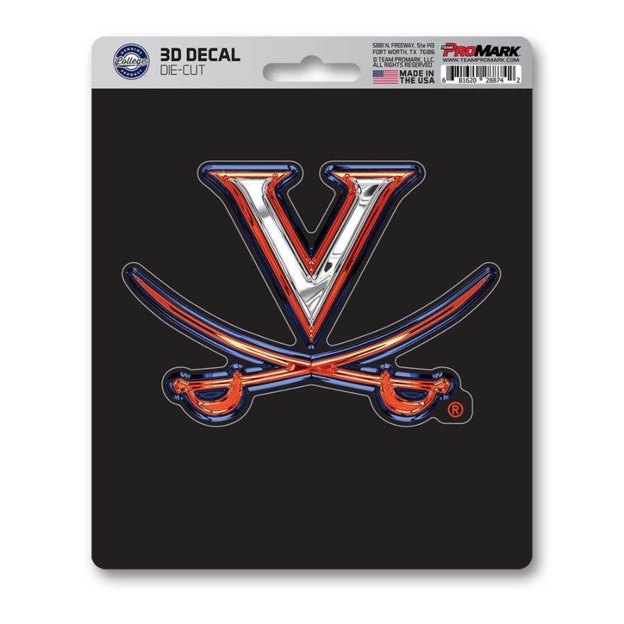 University of Virginia Cavaliers - Vinyl 3D Sticker at Sticker Shoppe
