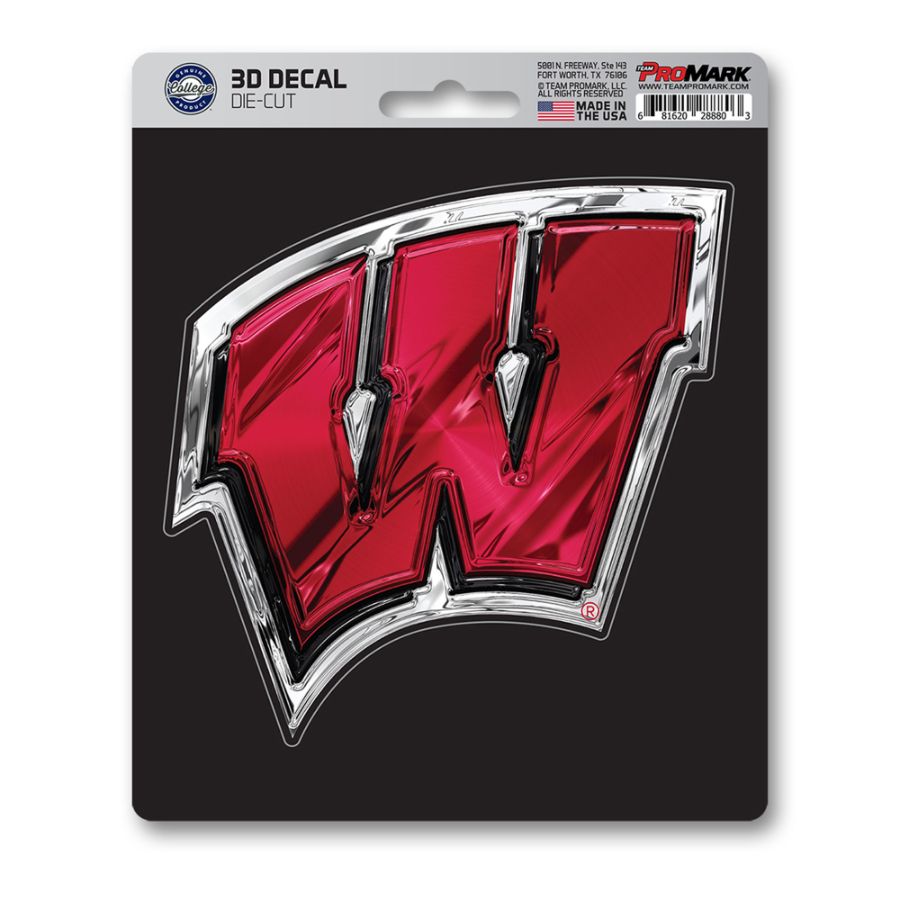 University of Wisconsin Badgers - Vinyl 3D Sticker at Sticker Shoppe